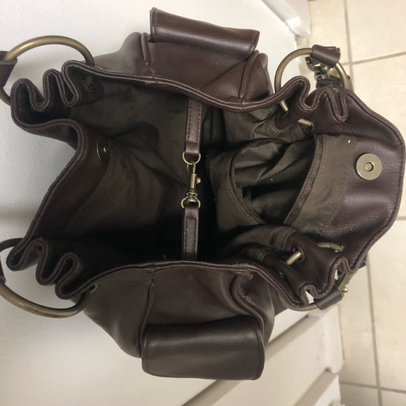Bags | Dark Chocolate Brown Leather Satchel Purse | Poshmark
